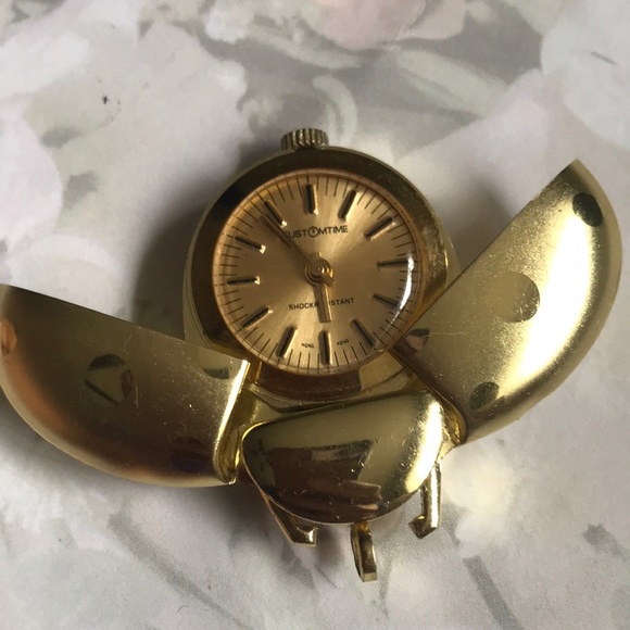 Customtime | Accessories | Vintage Customtime Goldtone Ladybug ...